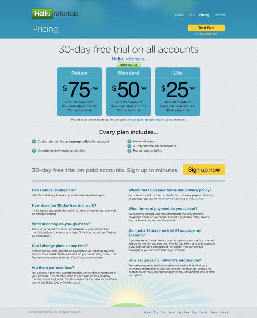 Hello Referrals - WebMarketingSoftware